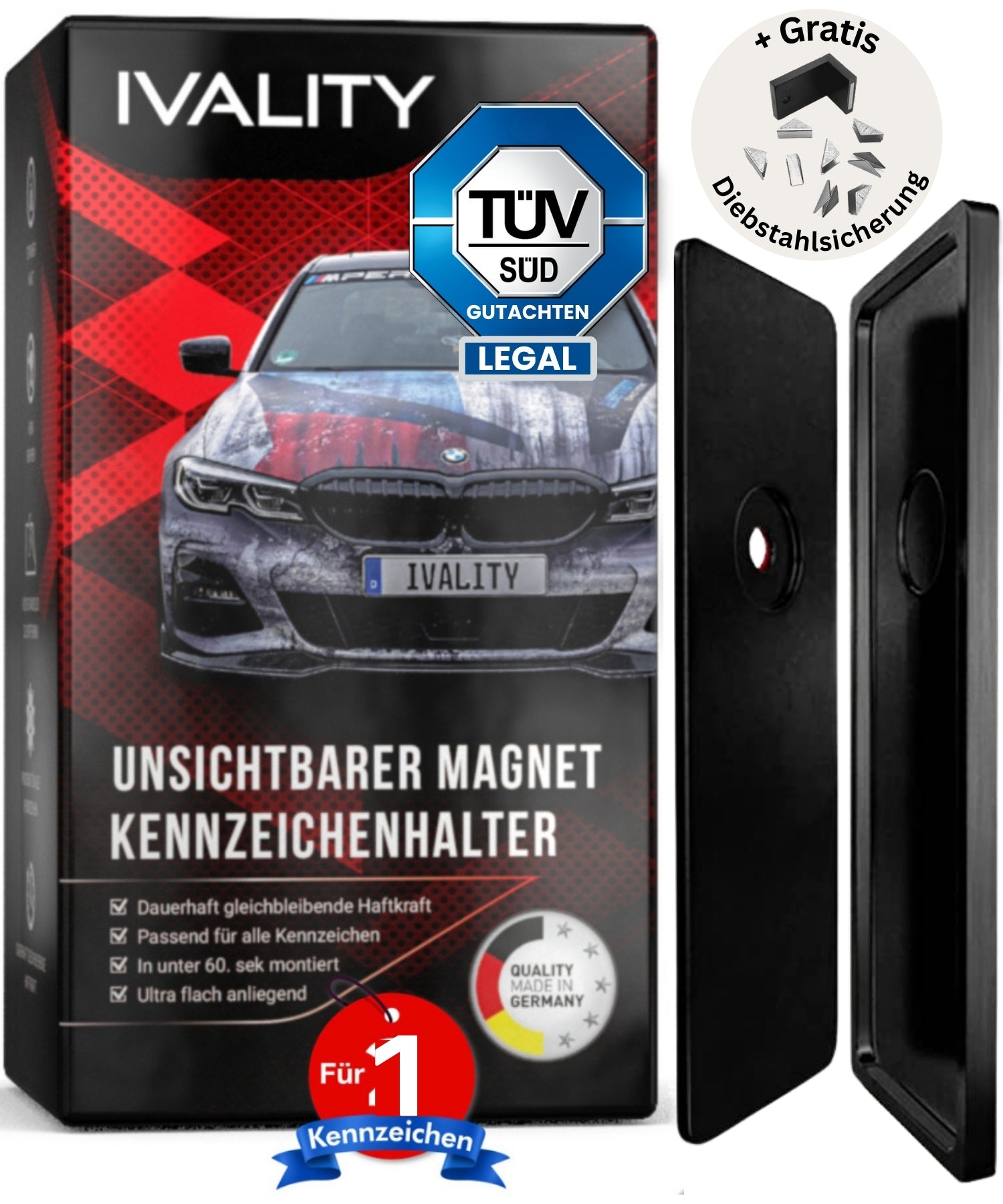 Magnet Kennzeichenhalter Erlaubt